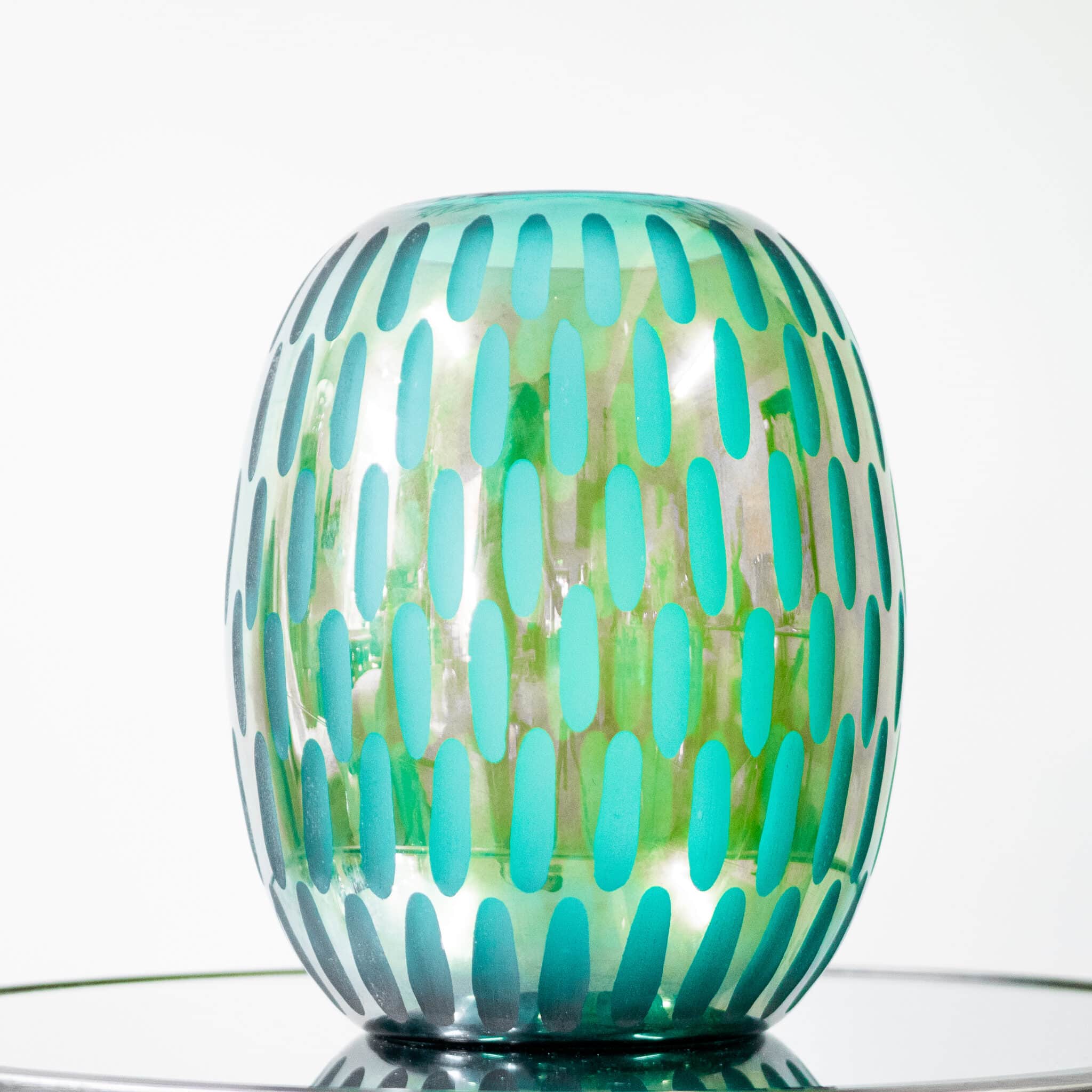 Aqua Vase - Charlotte's Interiors